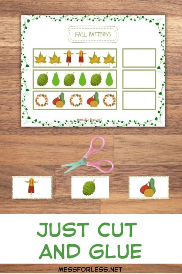 Fall Sequencing Worksheets - Mess for Less