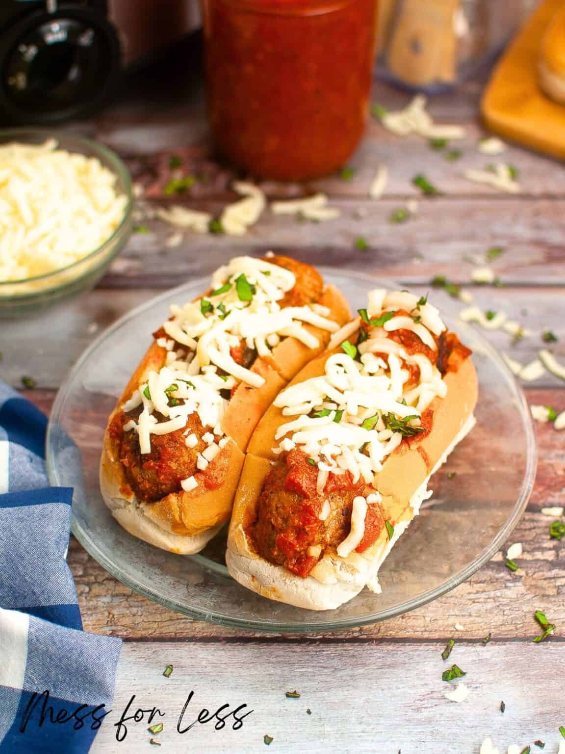 Crockpot Meatball Subs Recipe - Mess for Less