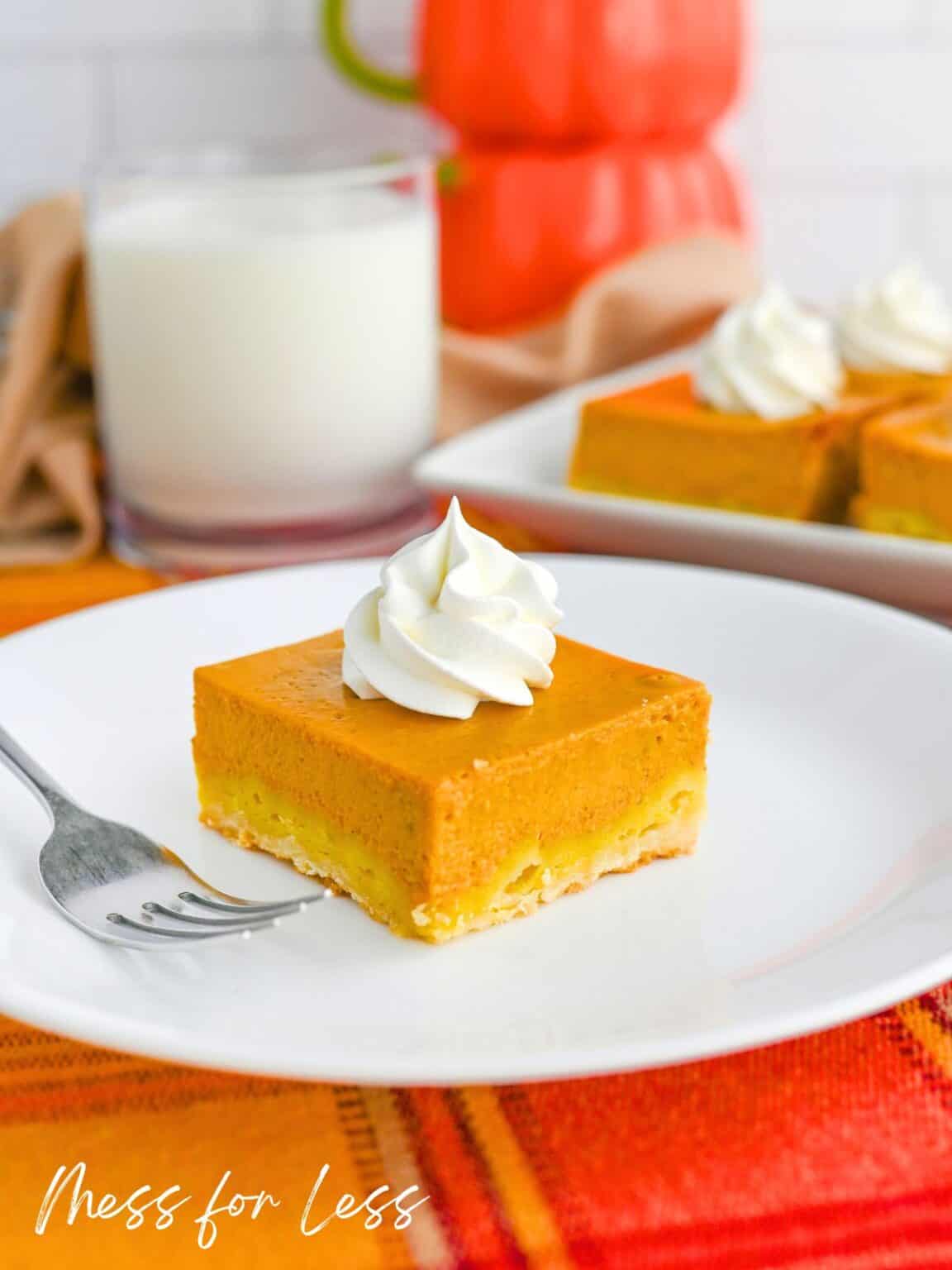 Pumpkin Bars Recipe - Mess for Less