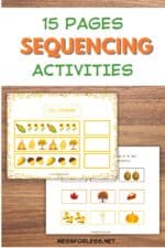 Fall Sequencing Worksheets - Mess for Less