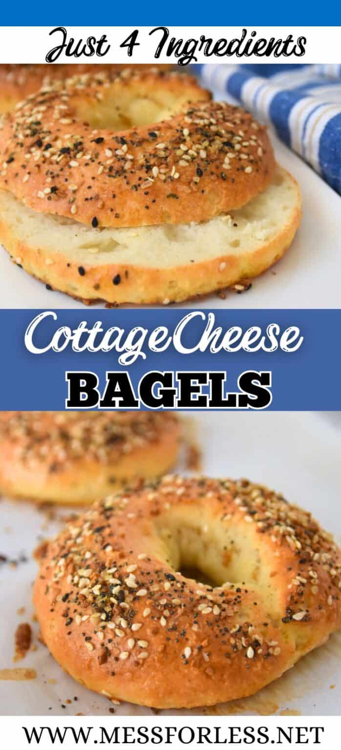 Cottage Cheese Bagels - Mess for Less