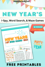 New Year's Kids Printables - Mess for Less