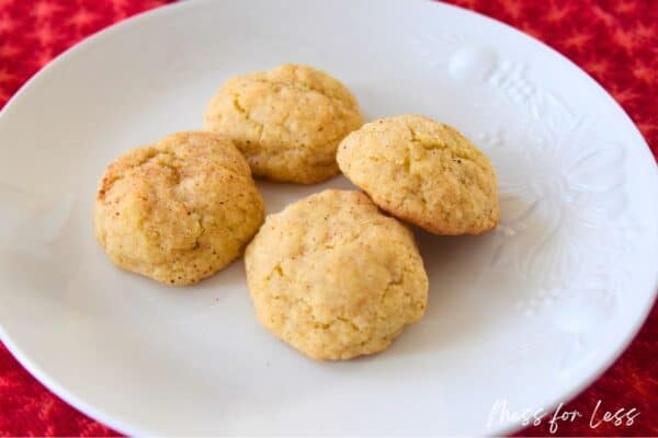 Eggnog Snickerdoodle Cookie Recipe - Mess for Less