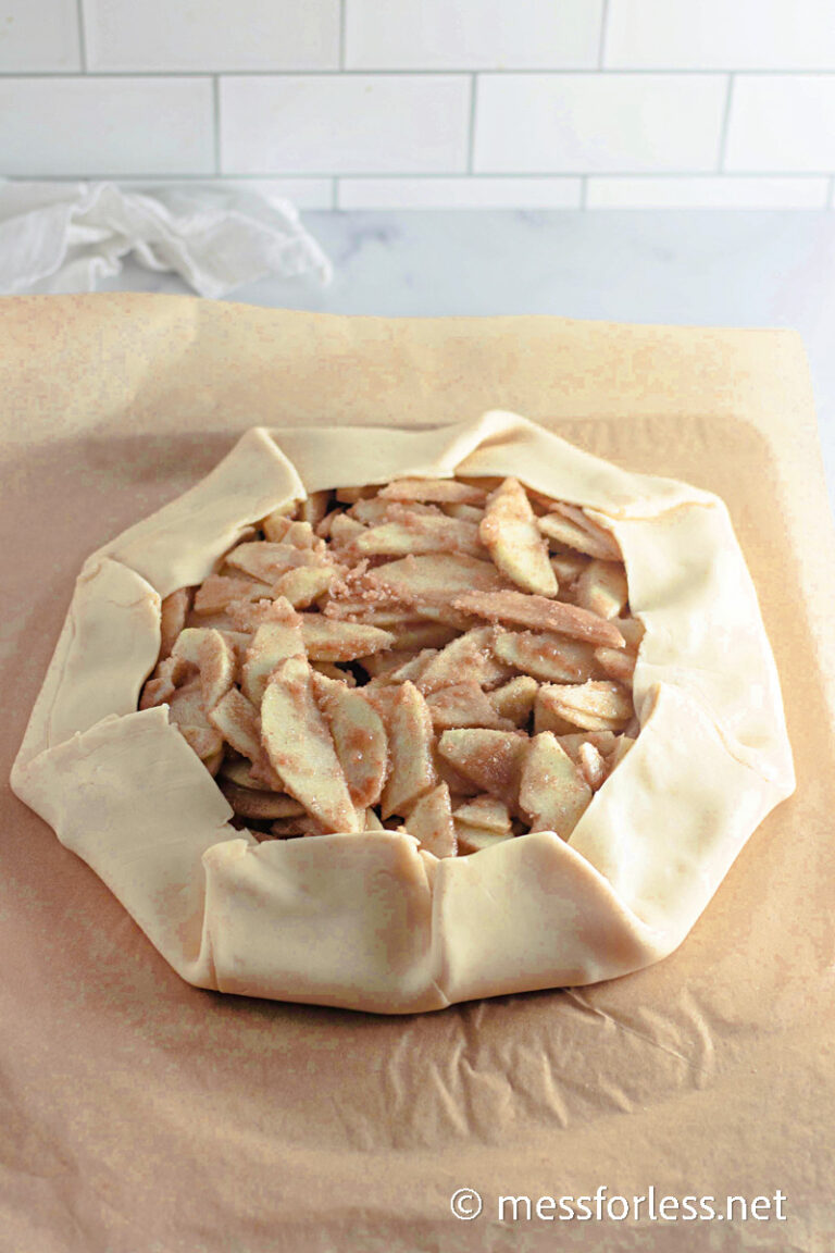 Apple Crumb Galette Recipe - Mess for Less