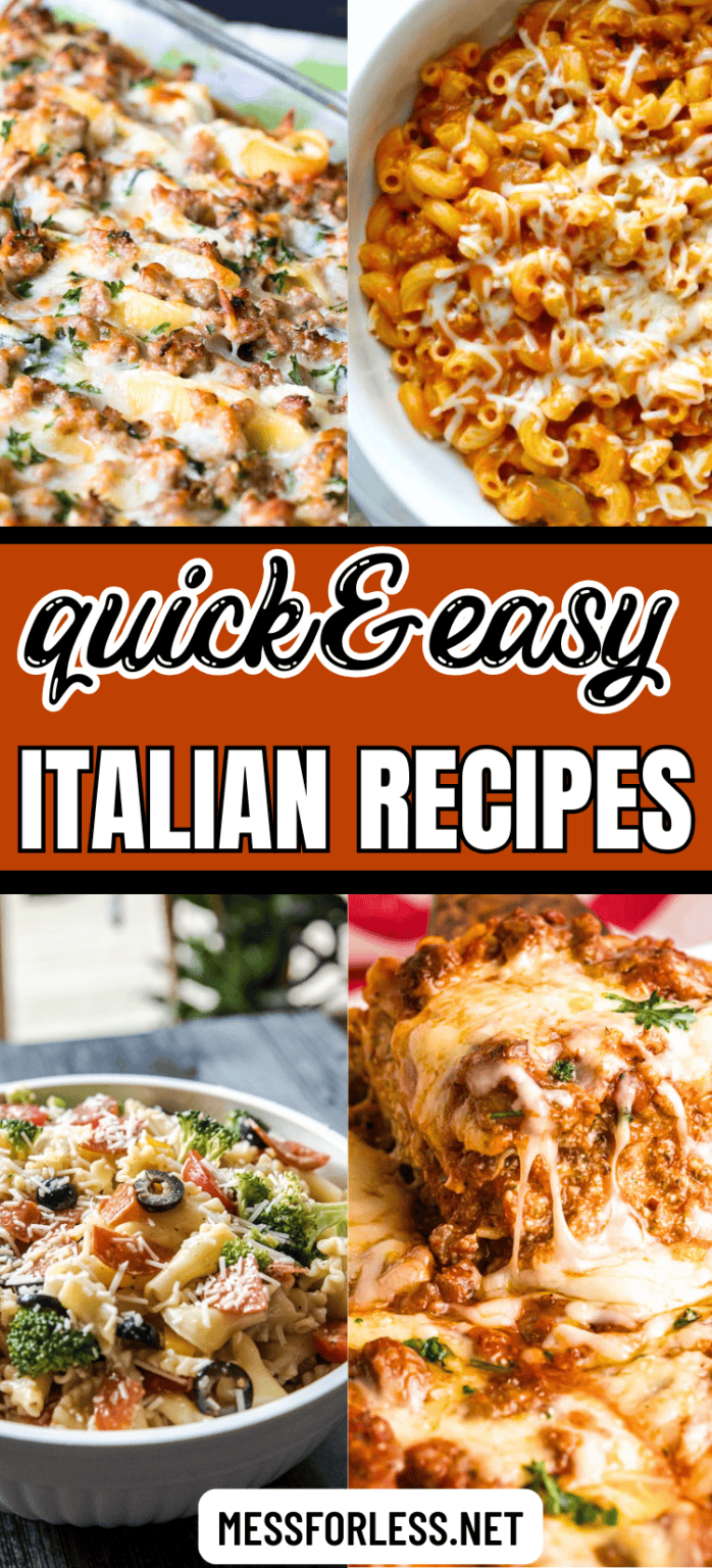 Easy Italian Recipes - Mess for Less