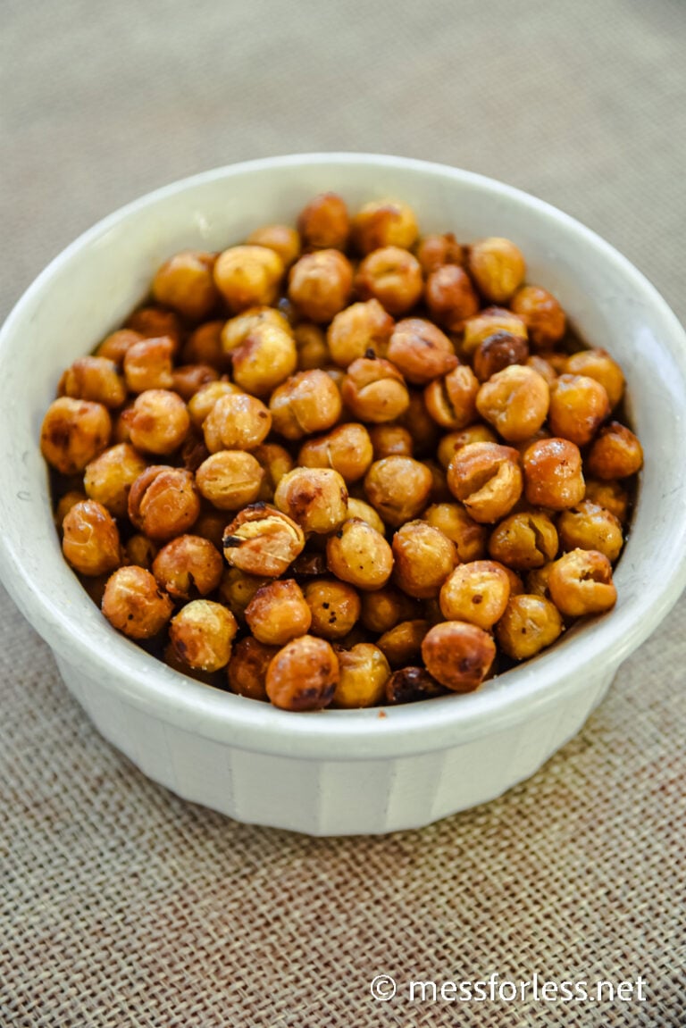 Oven Roasted Chickpeas Recipe - Mess for Less