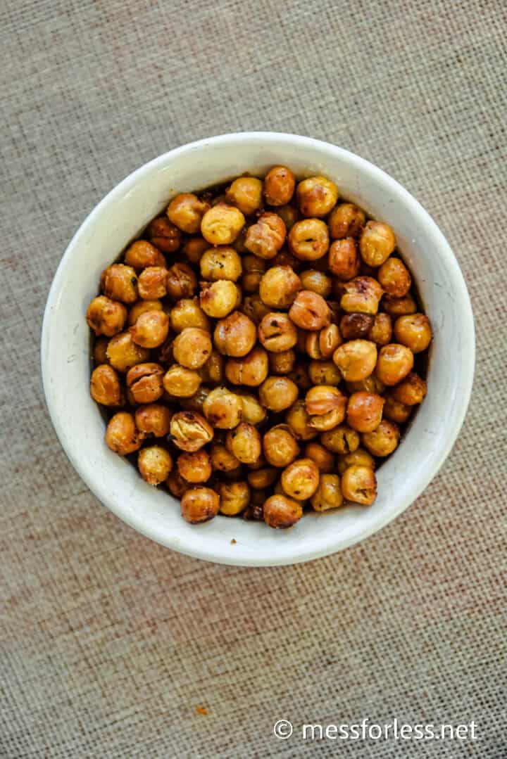 Oven Roasted Chickpeas Recipe - Mess for Less