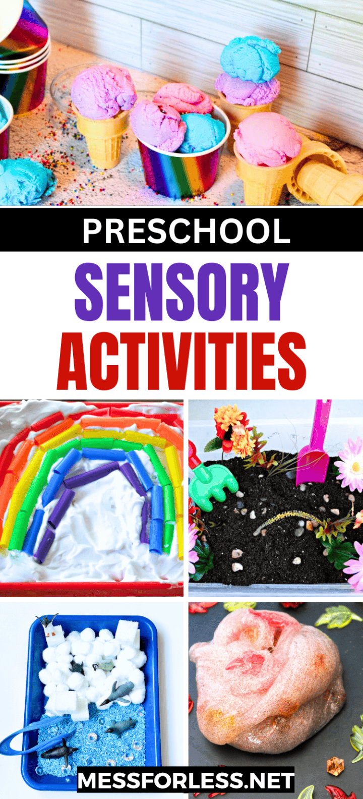 Sensory Activities For Preschoolers - Mess for Less