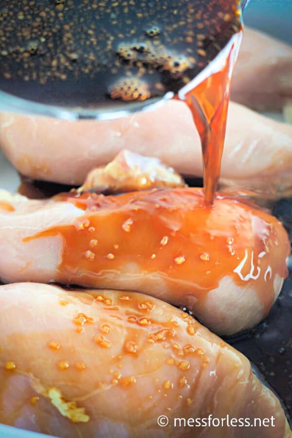 Honey Garlic Chicken Recipe - Mess for Less