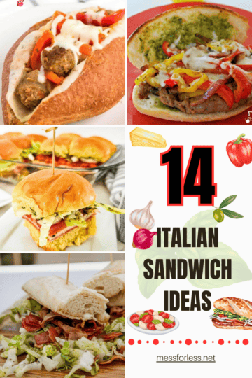 Italian Sandwich Ideas - Mess for Less