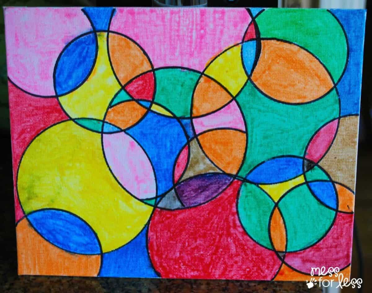 Circle Art Ideas - Mess for Less