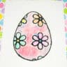 Black Glue And Watercolor Easter Egg Art - Mess for Less