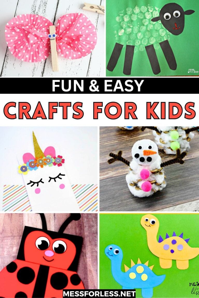 Easy Crafts For Kids - Mess for Less