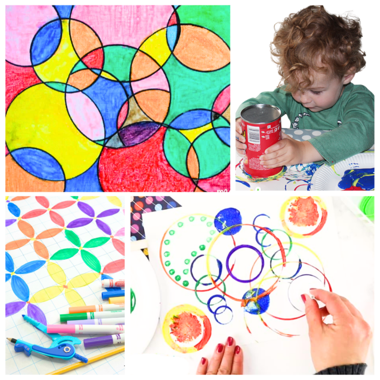 Circle Art Ideas - Mess for Less