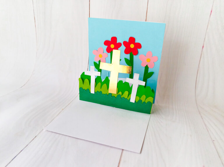 Easter Cross Pop Up Card - Mess for Less