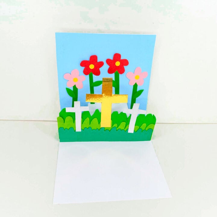 Easter Cross Pop Up Card - Mess for Less