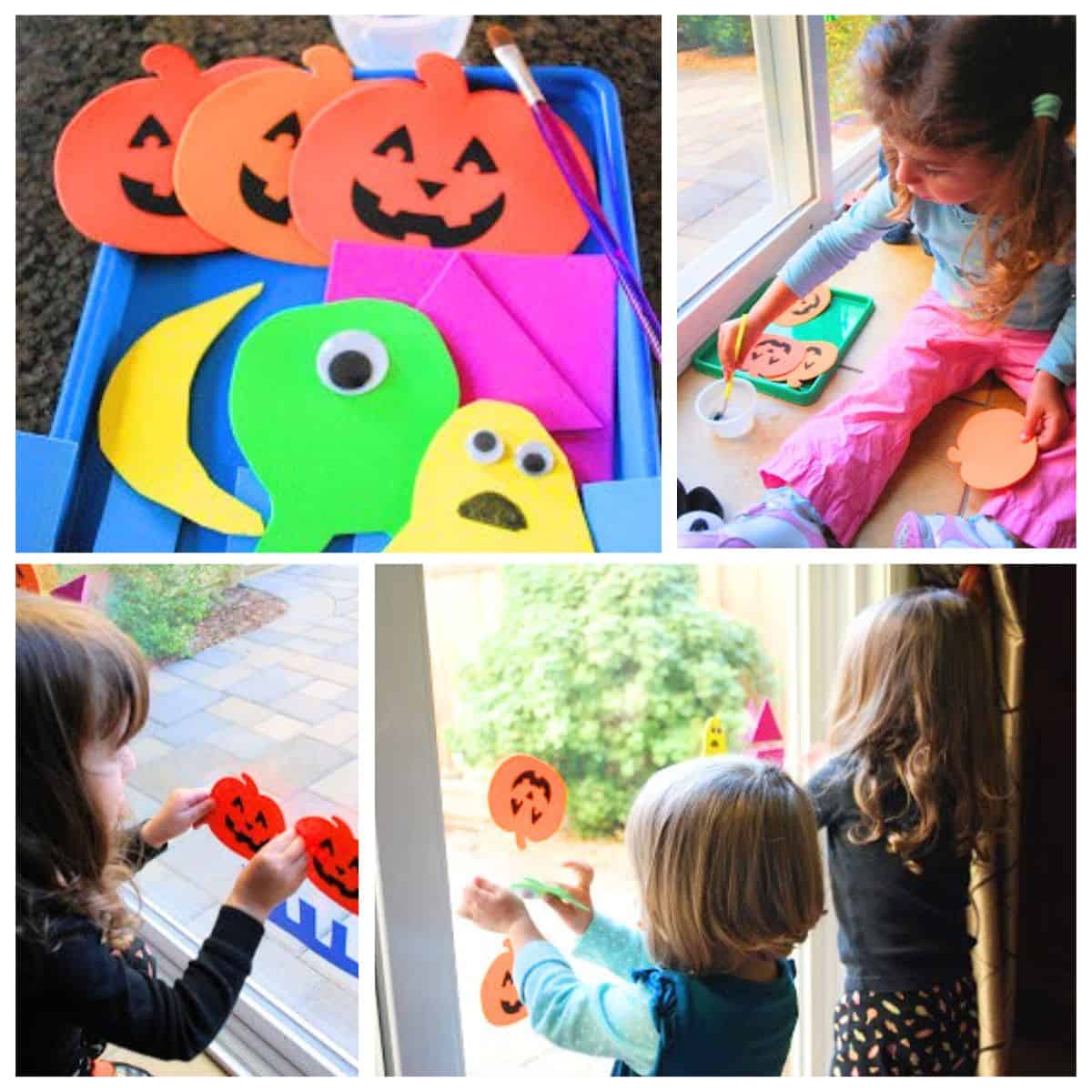 Foam Pumpkin Halloween Activity - Mess for Less