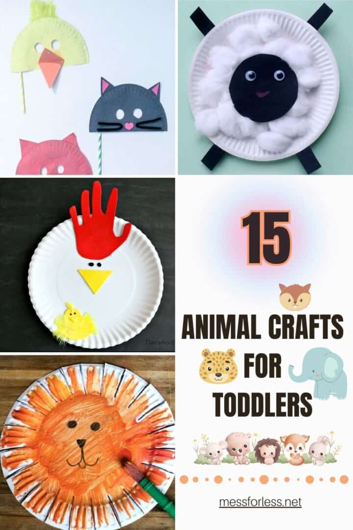 Animal Crafts for Toddlers - Mess for Less