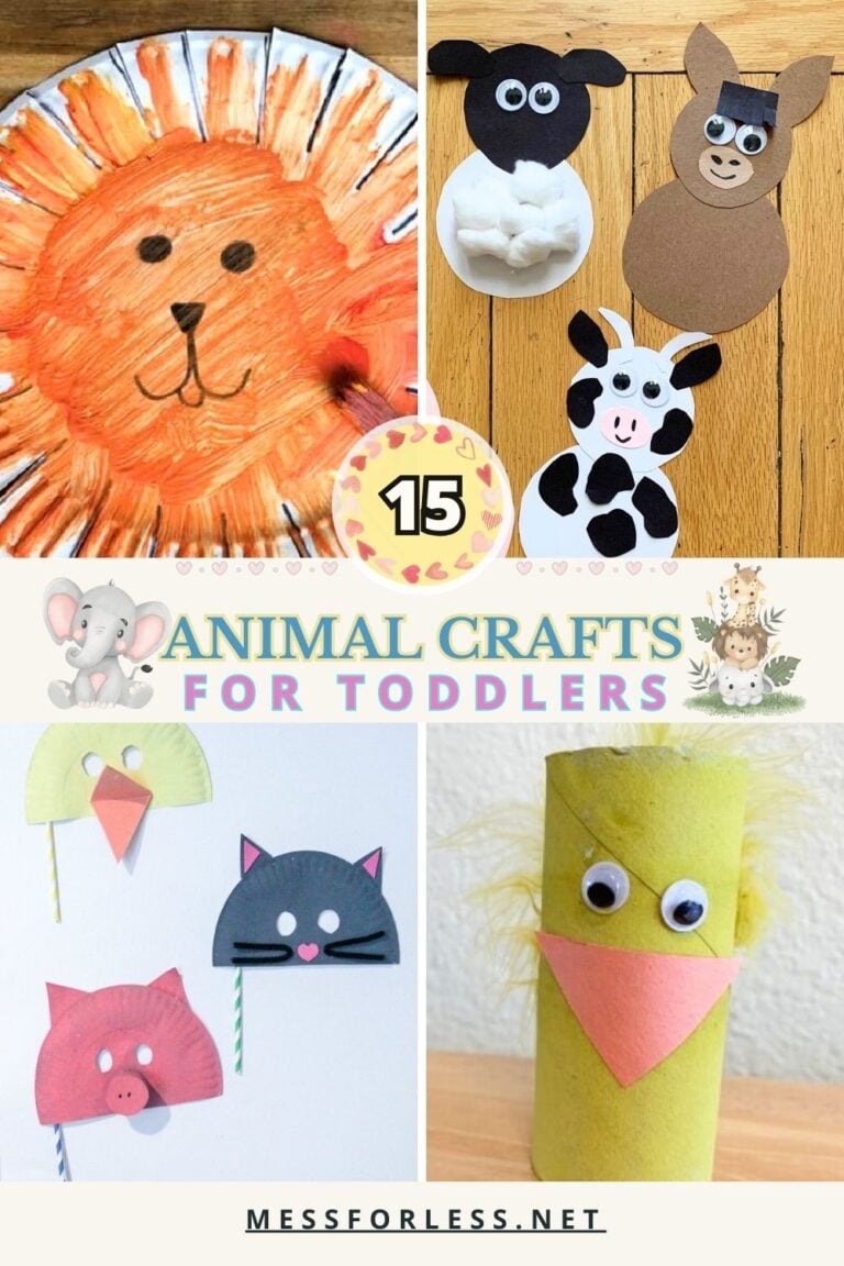 Animal Crafts for Toddlers - Mess for Less