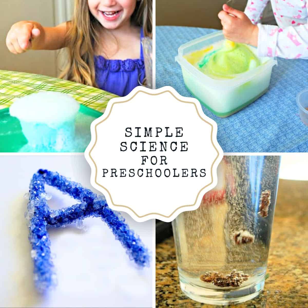 Simple Science for Preschoolers - 10 Experiments - Mess for Less