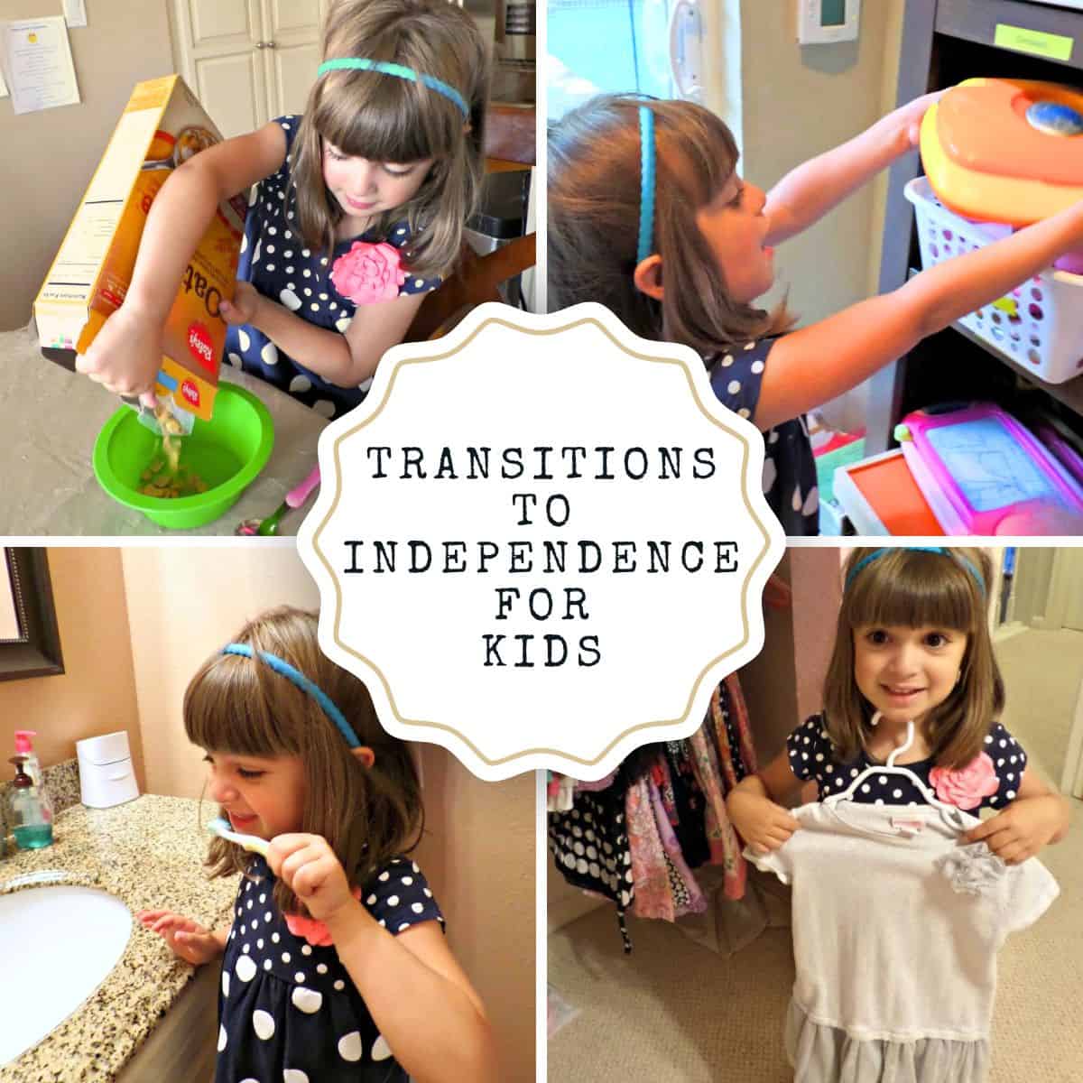 Transitions to Independence for Kids - Mess for Less